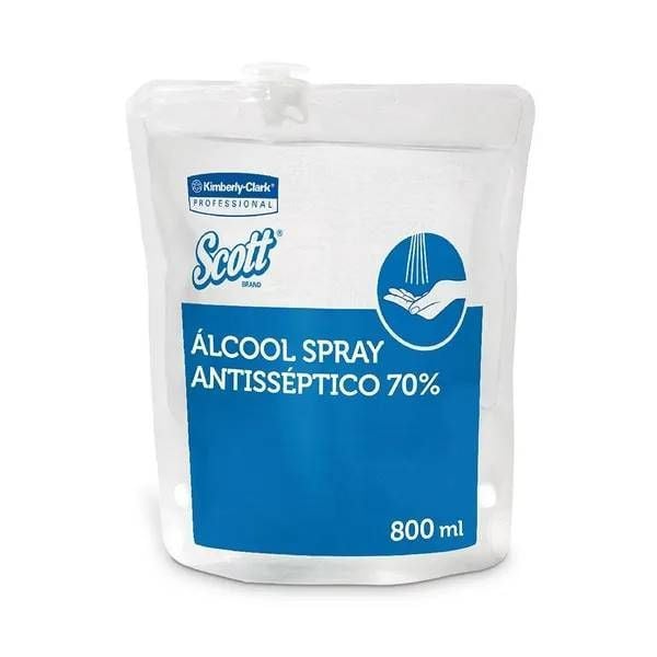 Álcool Spray Antisséptico Scott® 800ml - Caixa 4 Unidades