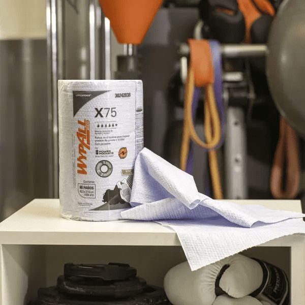 Pano de Limpeza WypAll X75 - 6 Rolos para Limpeza Industrial